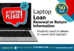 2024 Spring Laptop Loan Renewals or Returns - North Orange Continuing ...